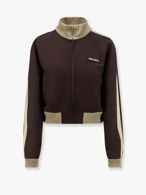 Miu Miu Mohair And Virgin Wool Jacket - Brown