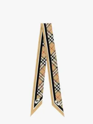 Burberry Medium Check Silk Bandeau - Beige