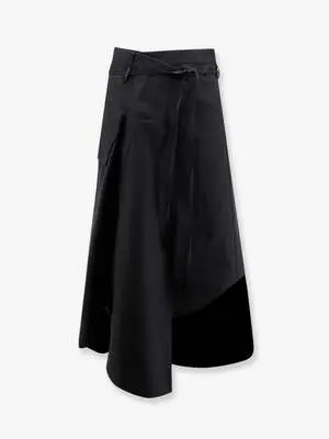Bottega Veneta Compact Cotton Canvas Skirt