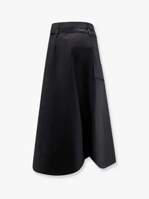 Bottega Veneta Compact Cotton Canvas Skirt