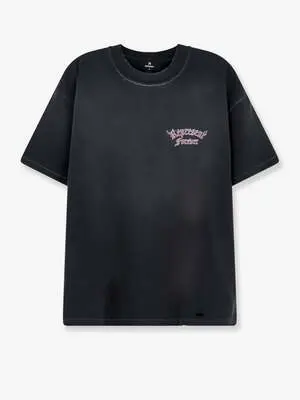 REPRESENT Used-effect Cotton T-shirt - Grey