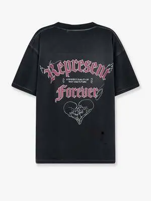 REPRESENT Used-effect Cotton T-shirt