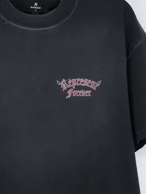 REPRESENT Used-effect Cotton T-shirt