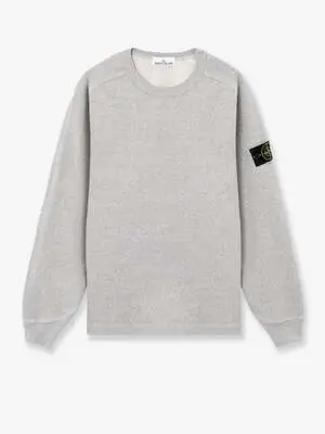 Stone Island Mélange Cotton Sweatshirt - Grey