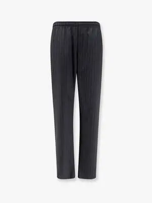 Burberry Wool Trousers With Drawstring - Grey