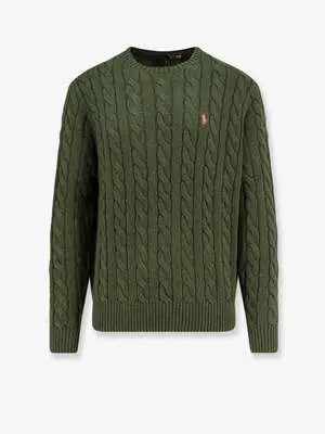 Polo Ralph Lauren Cable Knit Crew Neck Sweater - Green