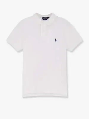 Polo Ralph Lauren Cotton Polo Shirt With Embroidered Logo - White