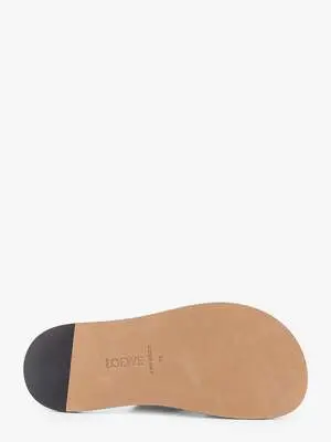 Loewe Flex Leather Sandals With Crisscross Detail