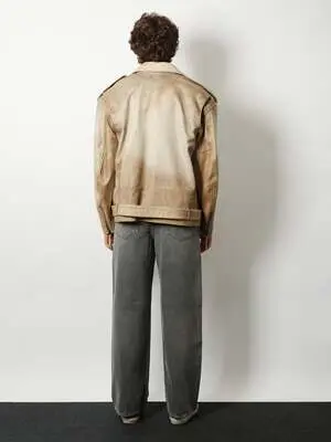 GOLDEN GOOSE Phoebe Leather Biker Jacket