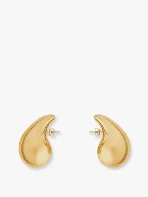 Bottega Veneta 925 Sterling Silver Earrings - Gold