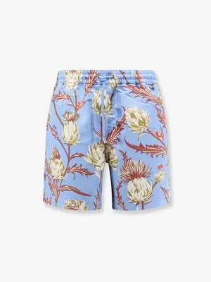 Loewe Paula's Ibiza Floral Print Nylon Swim Trunks - Blue