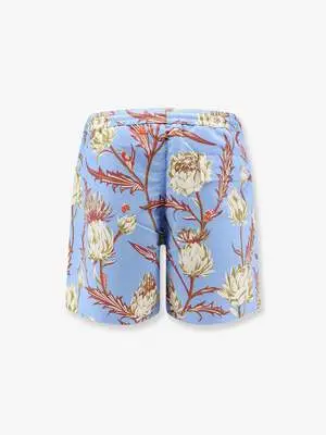 Loewe Paula's Ibiza Floral Print Nylon Swim Trunks