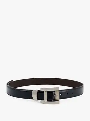 Versace Leather Belt - Black