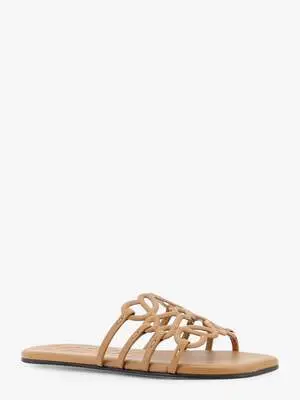 Loewe Anagram Leather Sandals