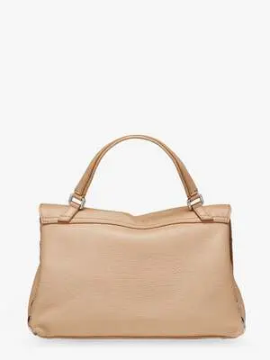 ZANELLATO Hammered Leather Postina Daily Crossbody Bag - Brown