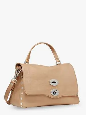 ZANELLATO Hammered Leather Postina Daily Crossbody Bag - Brown