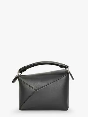 Loewe Puzzle Edge Leather Handbag - Black