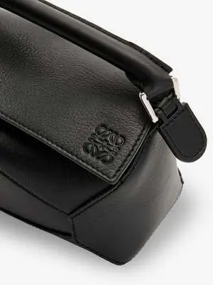 Loewe Puzzle Edge Leather Handbag - Black