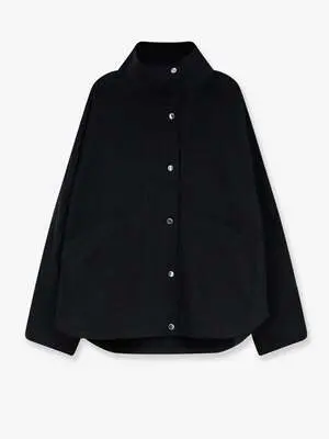 TOTEME Summer Cotton Blend Jacket - Black