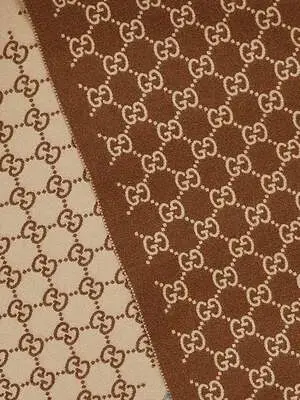 Gucci Cashmere Scarf With Gg Print