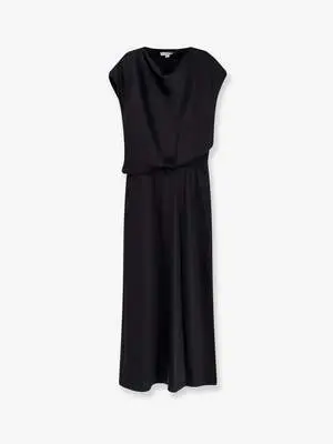 Vince Satin Long Dress - Black
