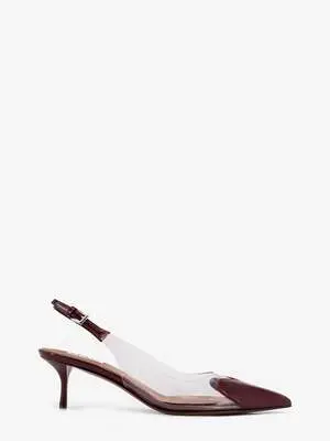Alaïa Le Coeur Pvc And Leather Slingback Décollet - Brown