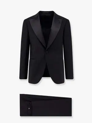Corneliani Virgin Wool And Mohair Tuxedo - Black