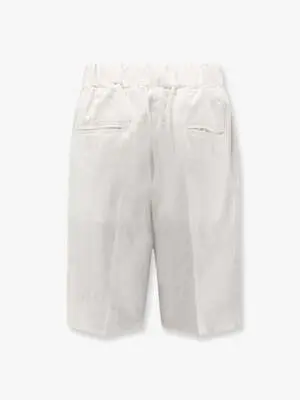 HEVO Torre Lapillo Linen And Viscose Shorts