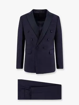 Corneliani Virgin Wool And Mohair Tuxedo - Blue