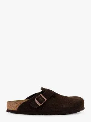 BIRKENSTOCK Boston Bs Suede Mule - Brown
