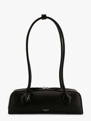 Alaïa Teckel Small Leather Shoulder Bag - Black