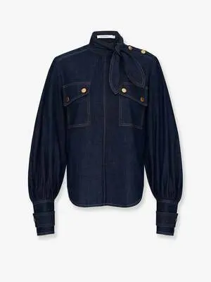 Zimmermann Cargo Denim Shirt - Blue