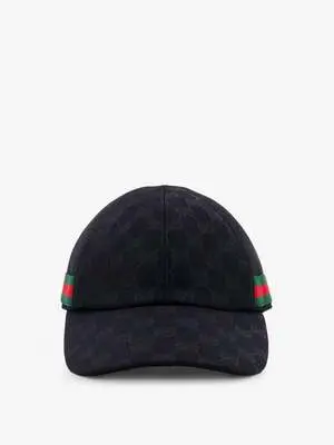 Gucci Gg Fabric Baseball Hat - Black