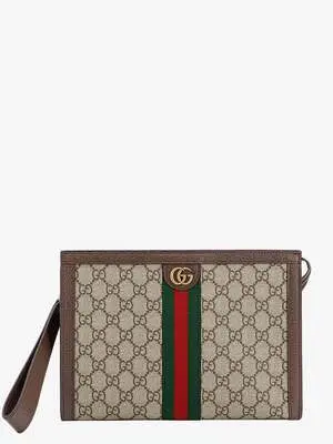 Gucci Ophidia Gg Fabric Clutch Bag - Beige
