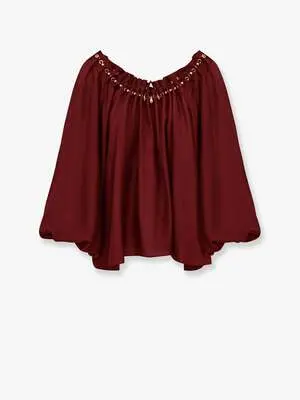 Zimmermann Aster Silk Shirt - Red