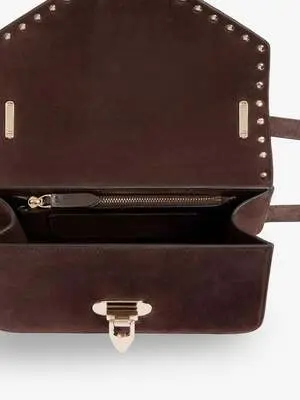 Valentino Garavani Rockstud Suede Crossbody Bag