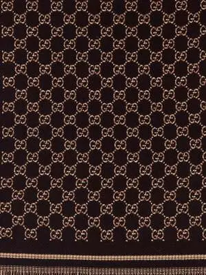 Gucci Gg Wool Jacquard Scarf