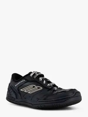 Balenciaga Hamptons Worn-out Low-top Leather Sneakers