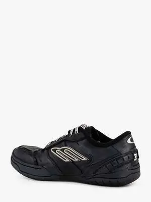 Balenciaga Hamptons Worn-out Low-top Leather Sneakers