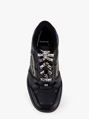 Balenciaga Hamptons Worn-out Low-top Leather Sneakers