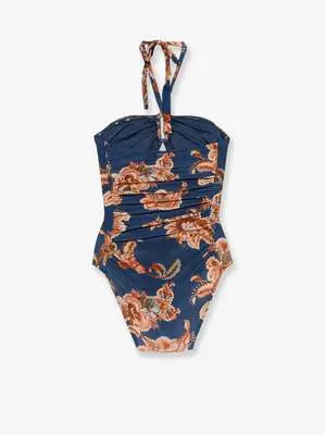 Zimmermann Aster Paisley Print One Piece Swimsuit