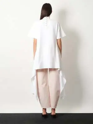 Alaïa Asym Cotton Blend T-shirt
