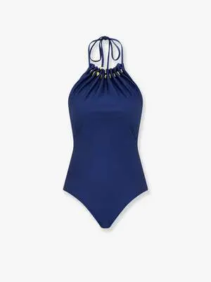 Zimmermann Aster One-piece Swimsuit - Blue