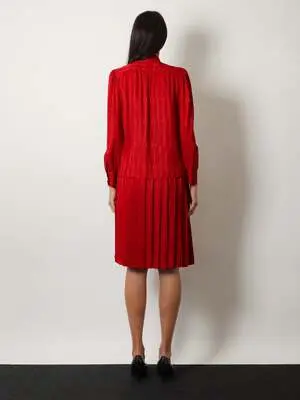 Gucci Silk Shirt With Bow Detail - Red