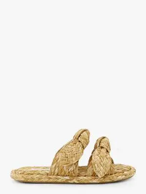 Zimmermann Carousel Raffia Sandals - Beige