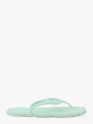 Zimmermann Seafoam Thong Rubber Sandals - Green