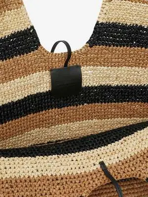 Zimmermann Golden Time Raffia Shoulder Bag