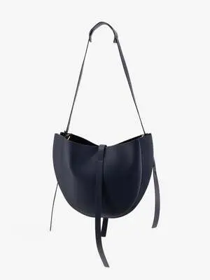 MINOBOSSI Lizzie Leather Shoulder Bag - Blue