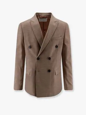 AMARANTO Virgin Wool Blend Blazer