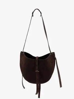 MINOBOSSI Suede Crossbody Bag - Brown
